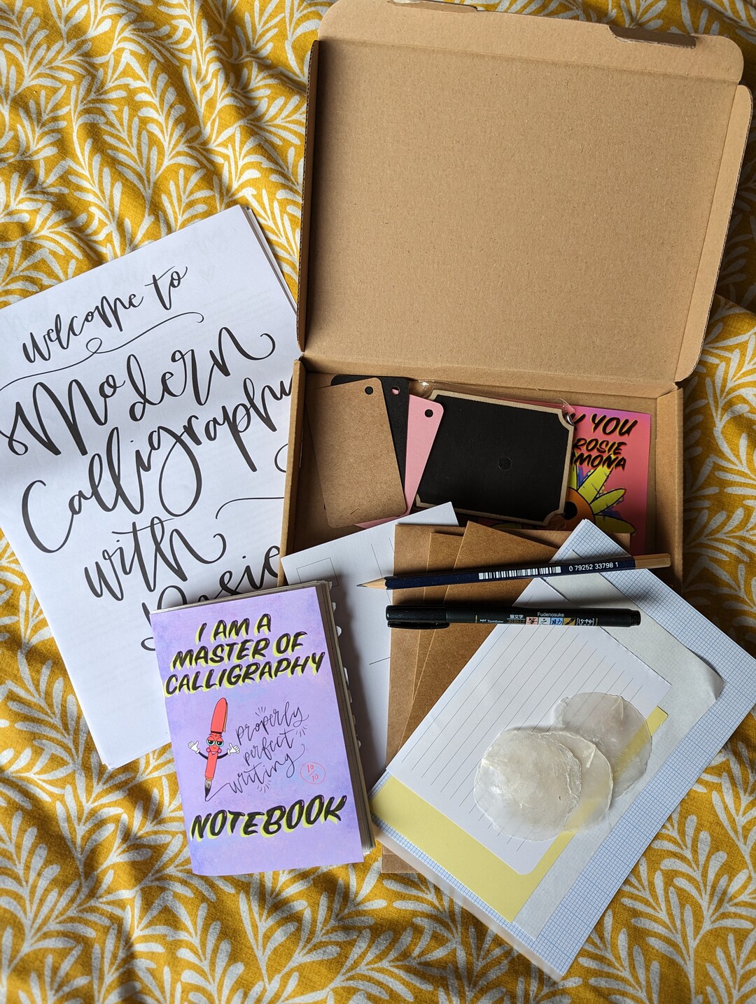 Modern Calligraphy. Beginners Kit. Craft Set. Brush Pen. Instruction ...