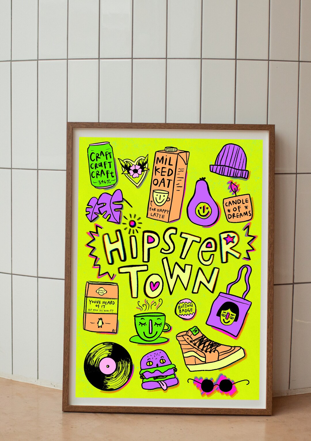 Kunstdruck. A4. A3. Lustiges Zitat. Wandkunst. Home Inspo. Hipster ...