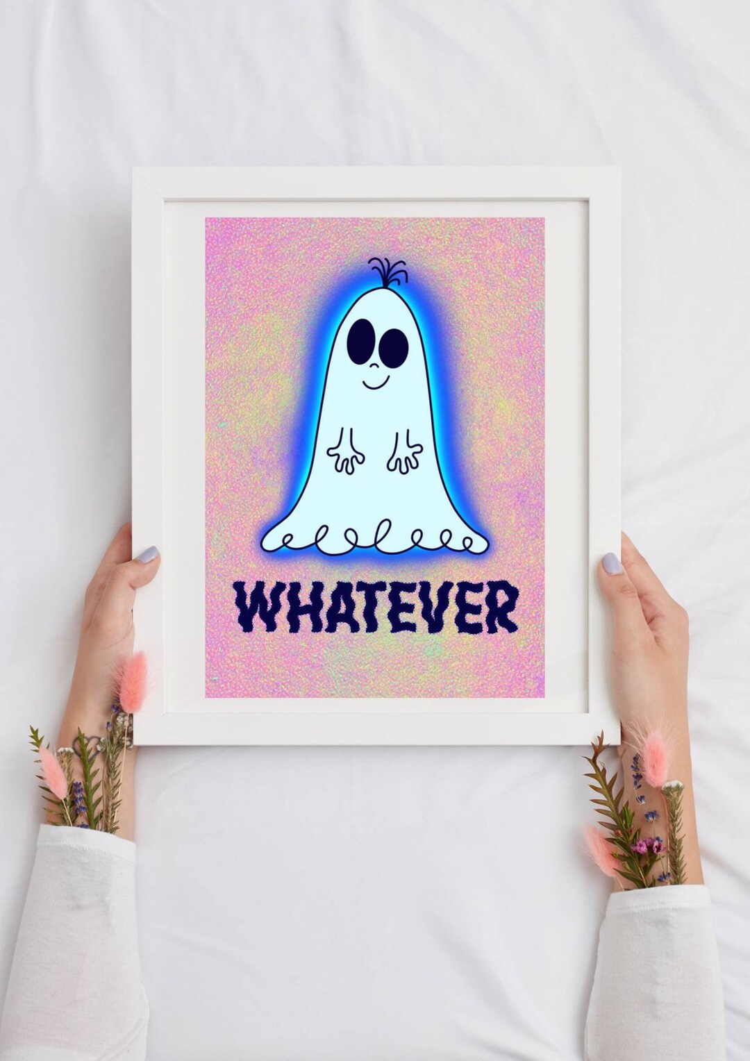Art Print. A4. A3. Wall Art. Home Inspo. Home Decor. Ghost. Cute ...