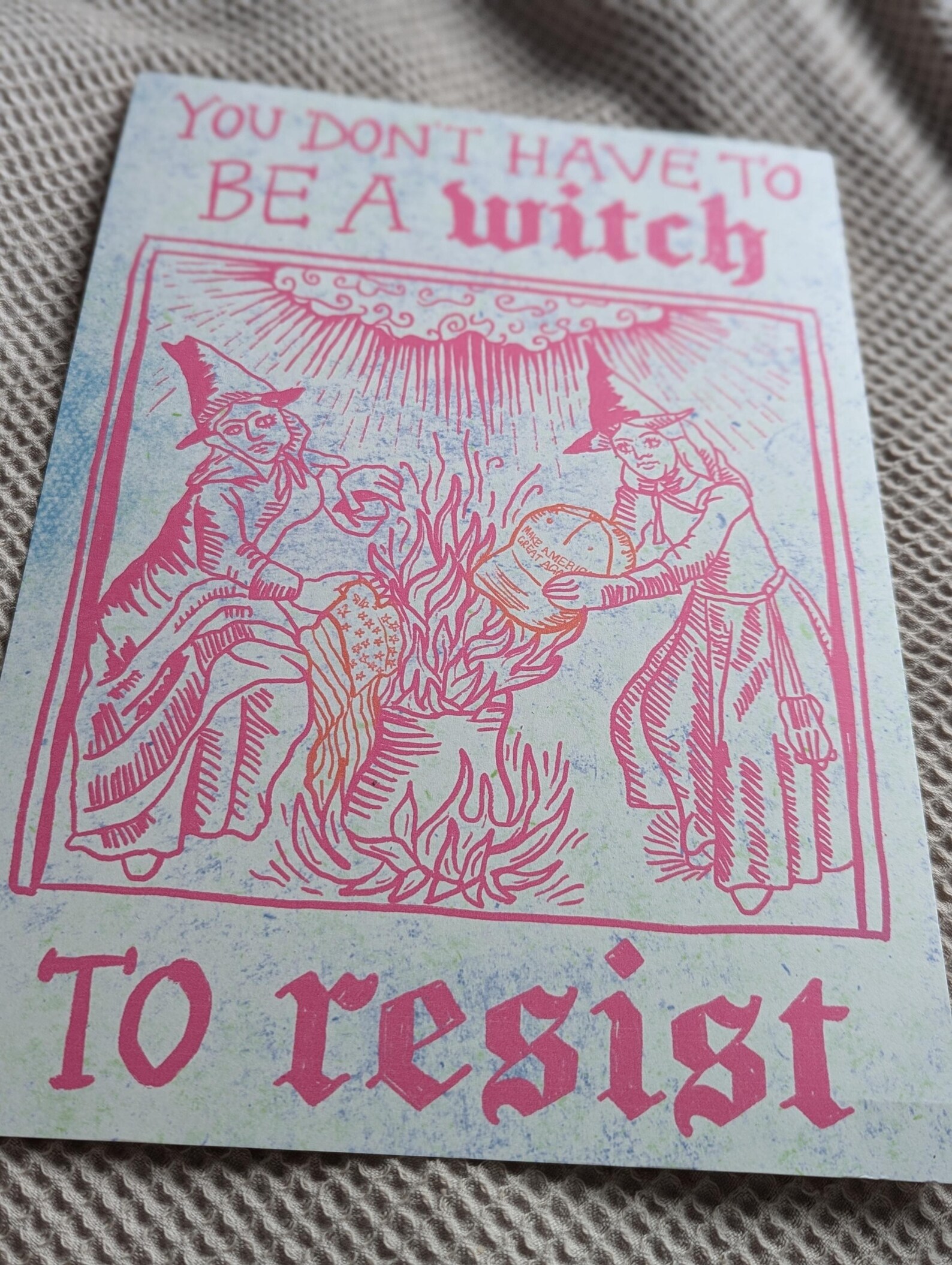 Art Print. A4. A3. Witch. Protest. Resist. Witch Aesthetic. Wall Art ...