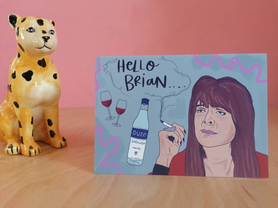 Greetings Card. A6. Spaced. Marsha. Hello Brian. Cult TV. Funny ...