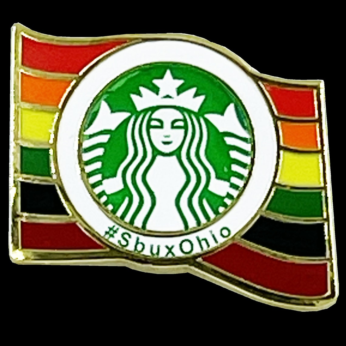 Starbucks LGBTQ Rainbow Flag Pride Parade Pin SbuxOhio | Etsy