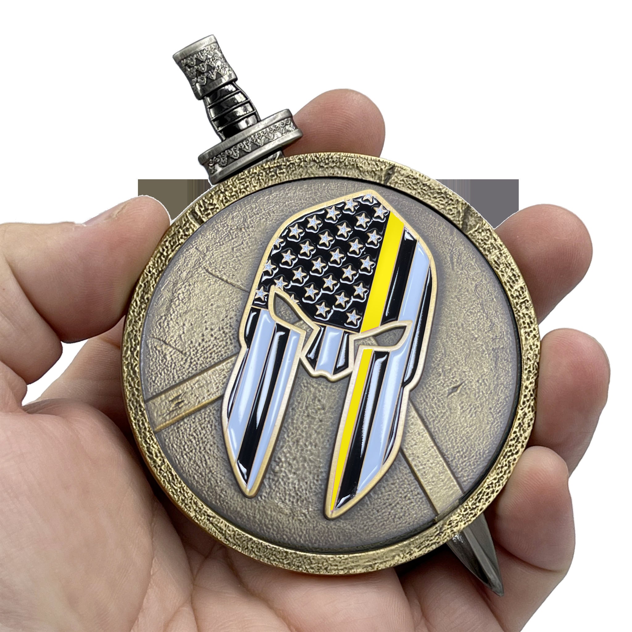 911 Dispatcher Challenge Coins Stars