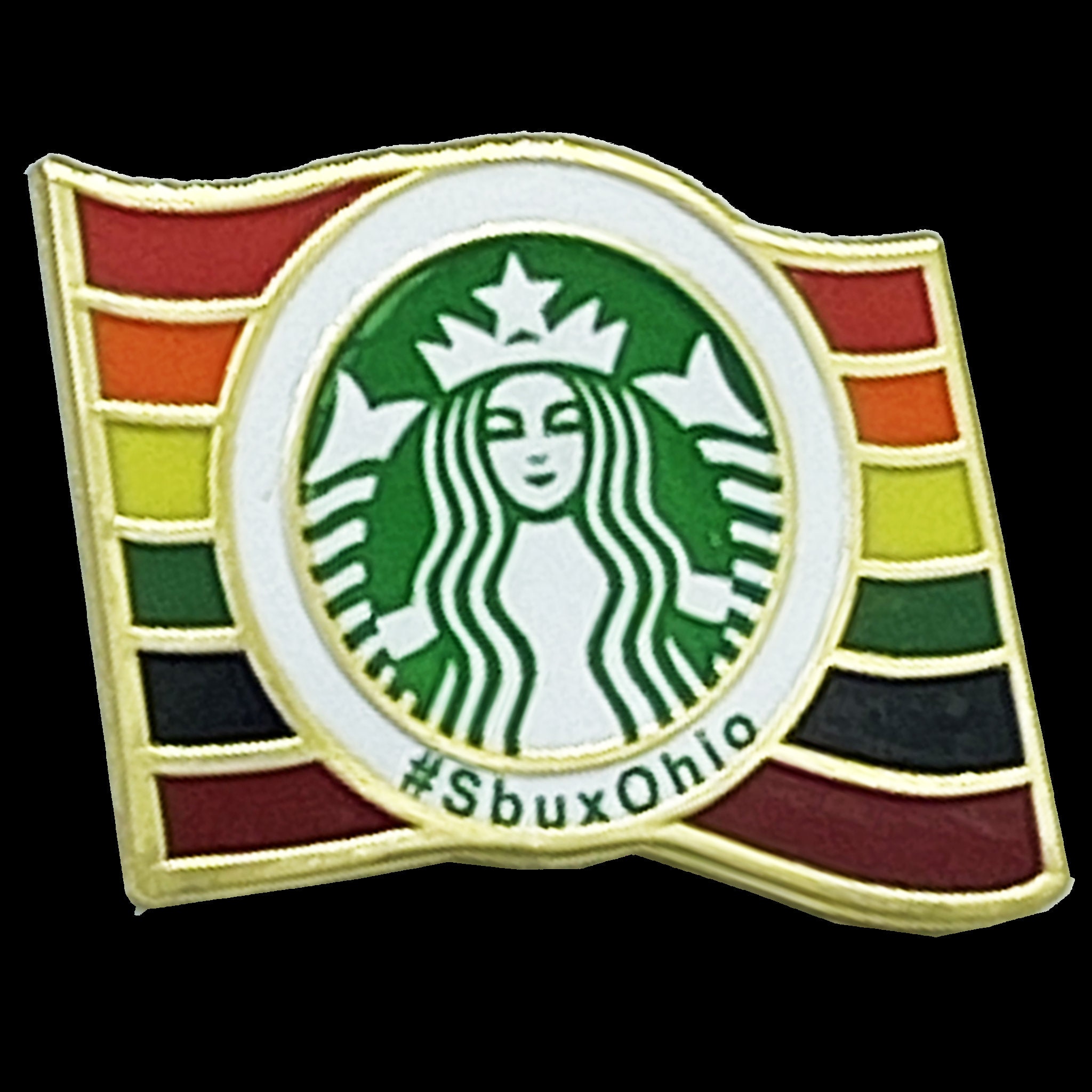 Starbucks LGBTQ Rainbow Flag Pride Parade Pin SbuxOhio | Etsy