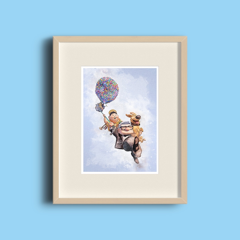 Carl, Russell and Dug From 'UP' Downloadable Print, Digital Art. - Etsy