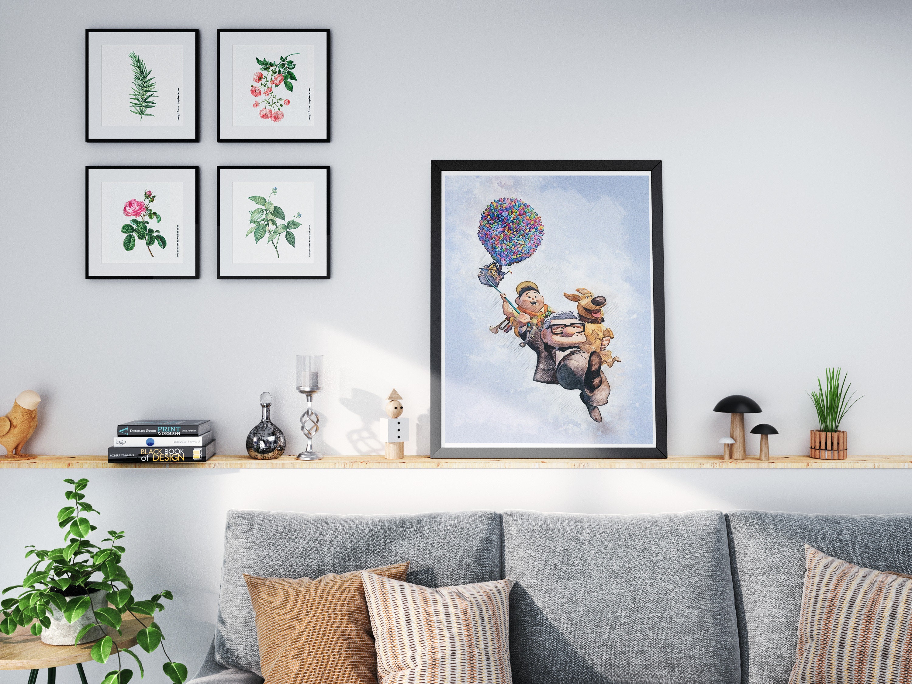 Carl, Russell and Dug From 'UP' Downloadable Print, Digital Art. - Etsy