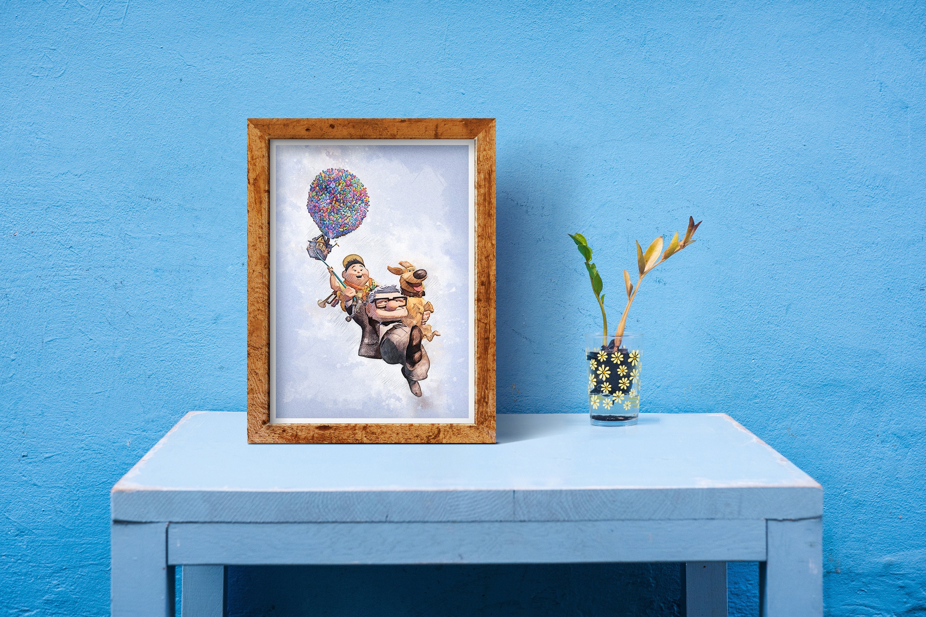 Carl, Russell and Dug From 'UP' Downloadable Print, Digital Art. - Etsy