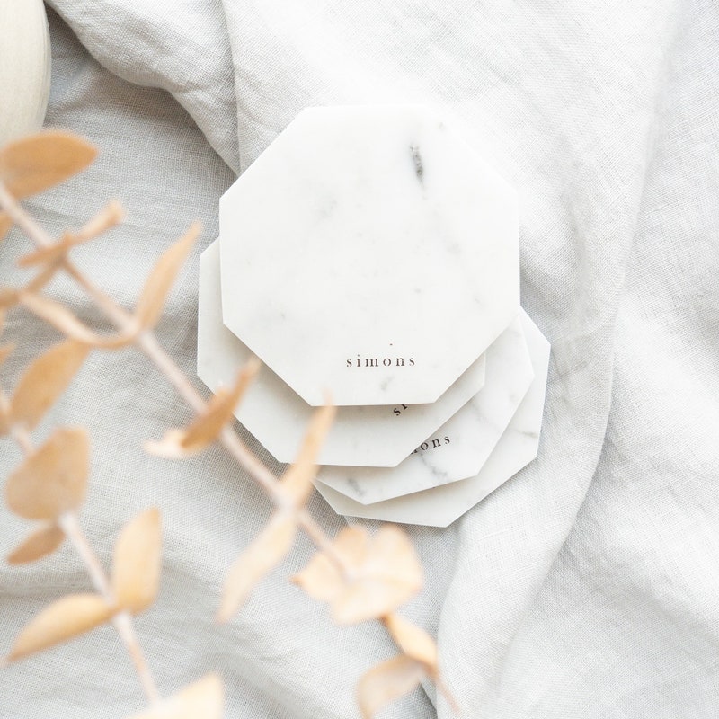 Marble Coasters - Etsy