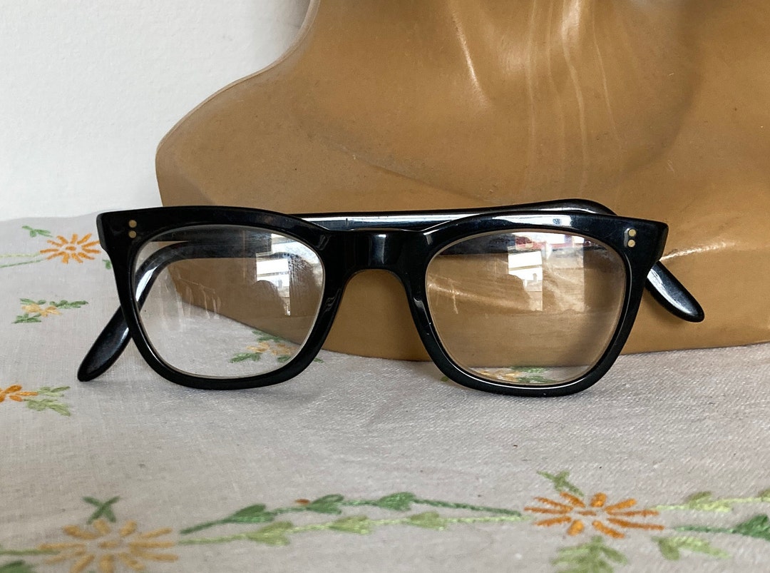 Vintage 1960s 1970s Black NHS Glasses Frame No. 524 - Etsy