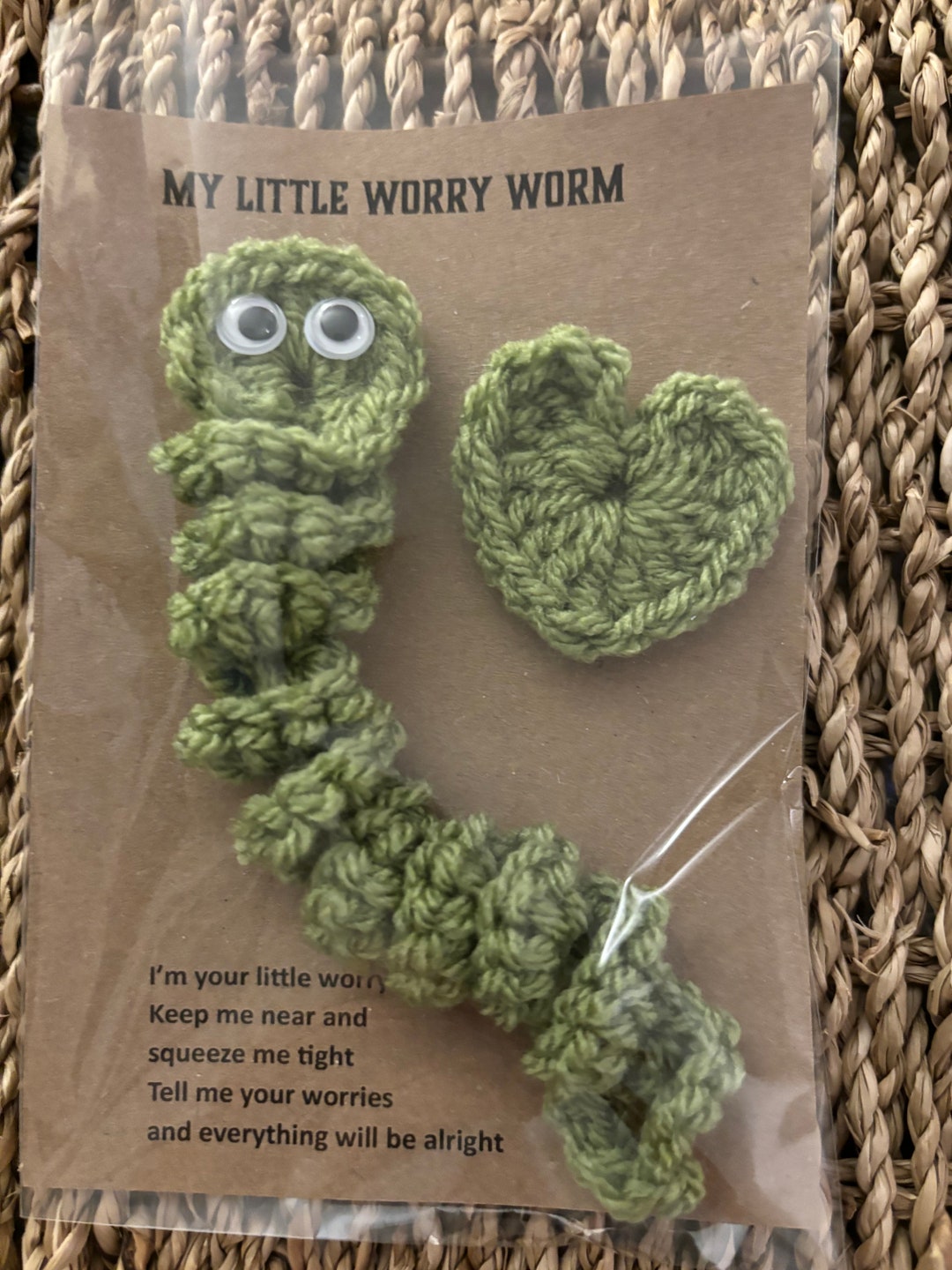 A Worry Worm Crochet, Also Known as a pocket Hug, is a Small, Crocheted ...