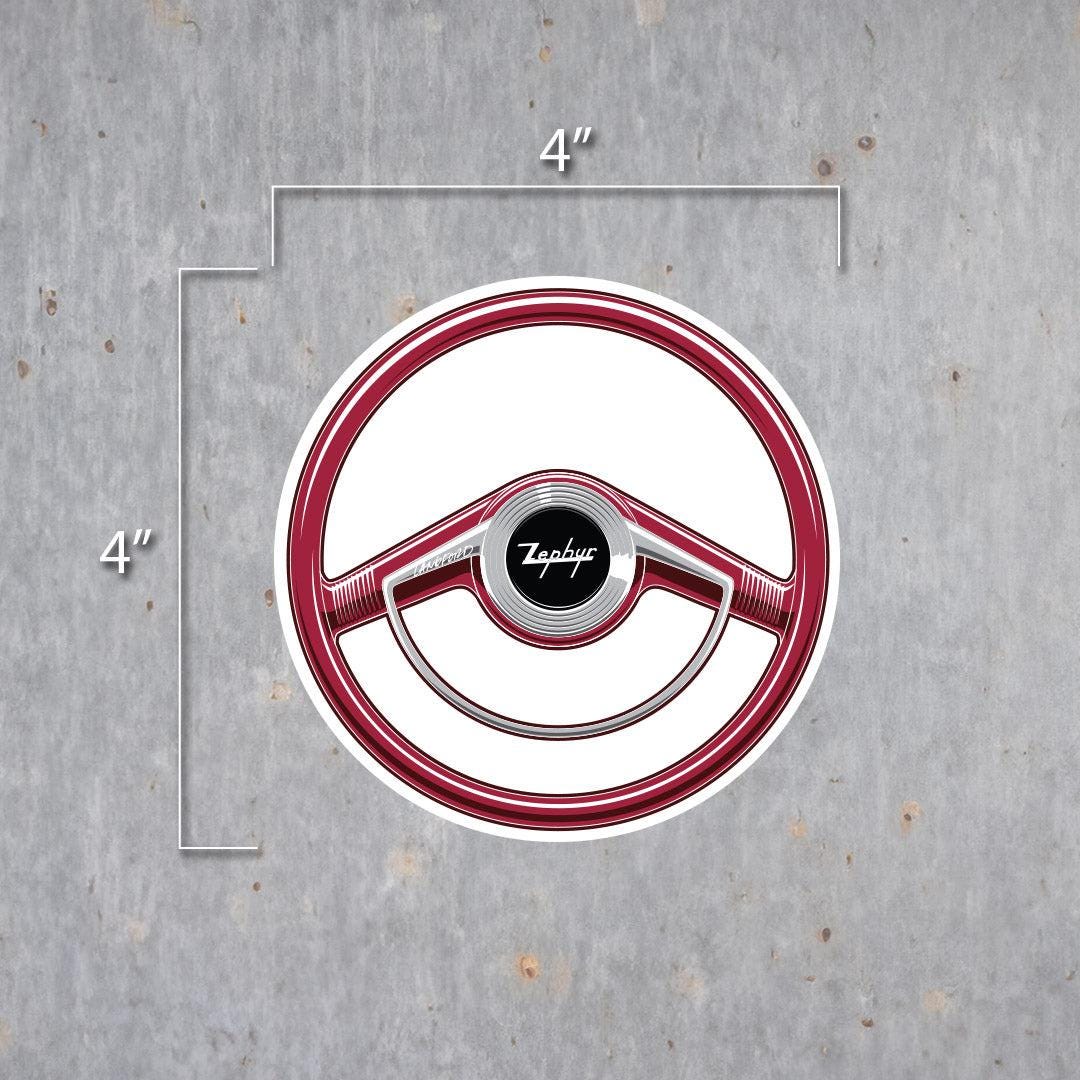 Zephyr Steering Wheel Vinyl Sticker - Etsy