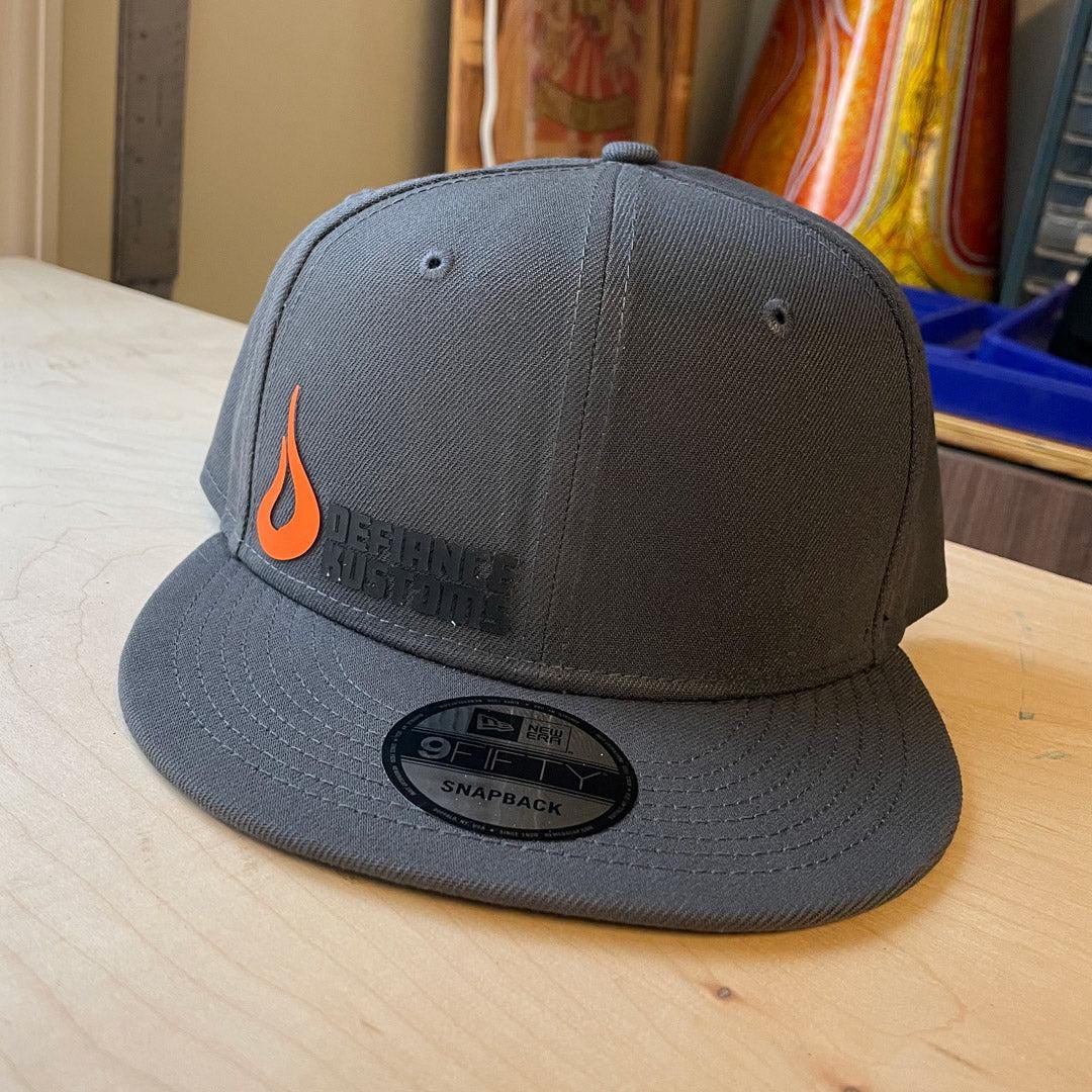 Defiance Kustoms Hat - Orange Flame Logo Flatbill - Etsy