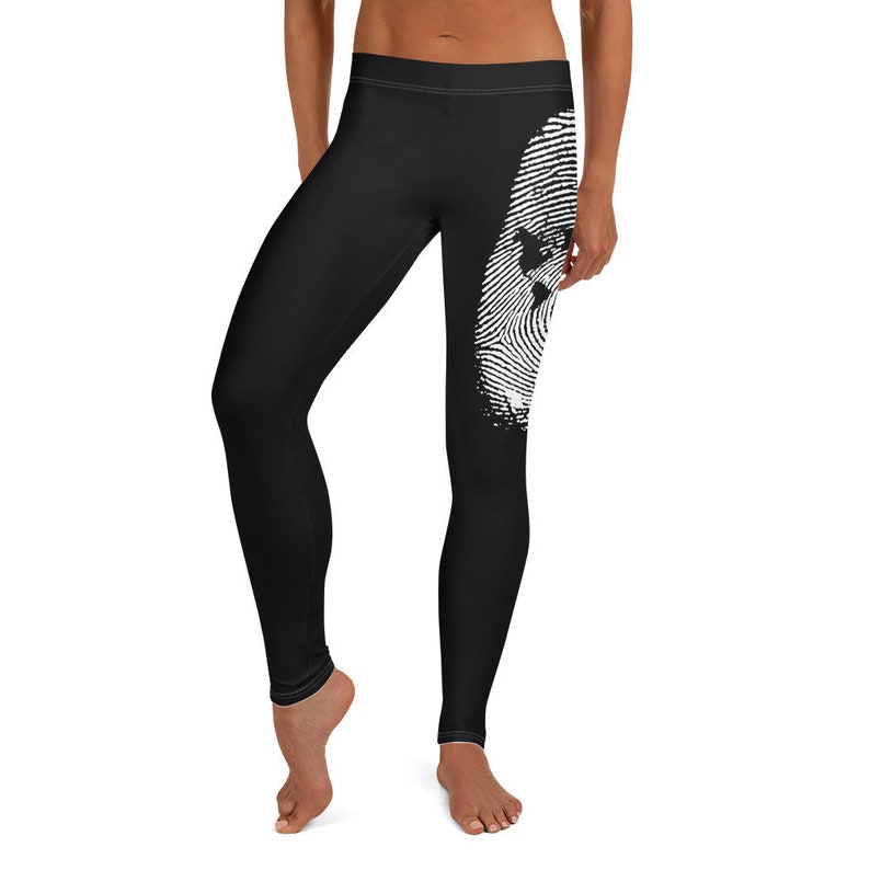 World Map Fingerprint Leggings | Globe Art | We Are in This Together ...