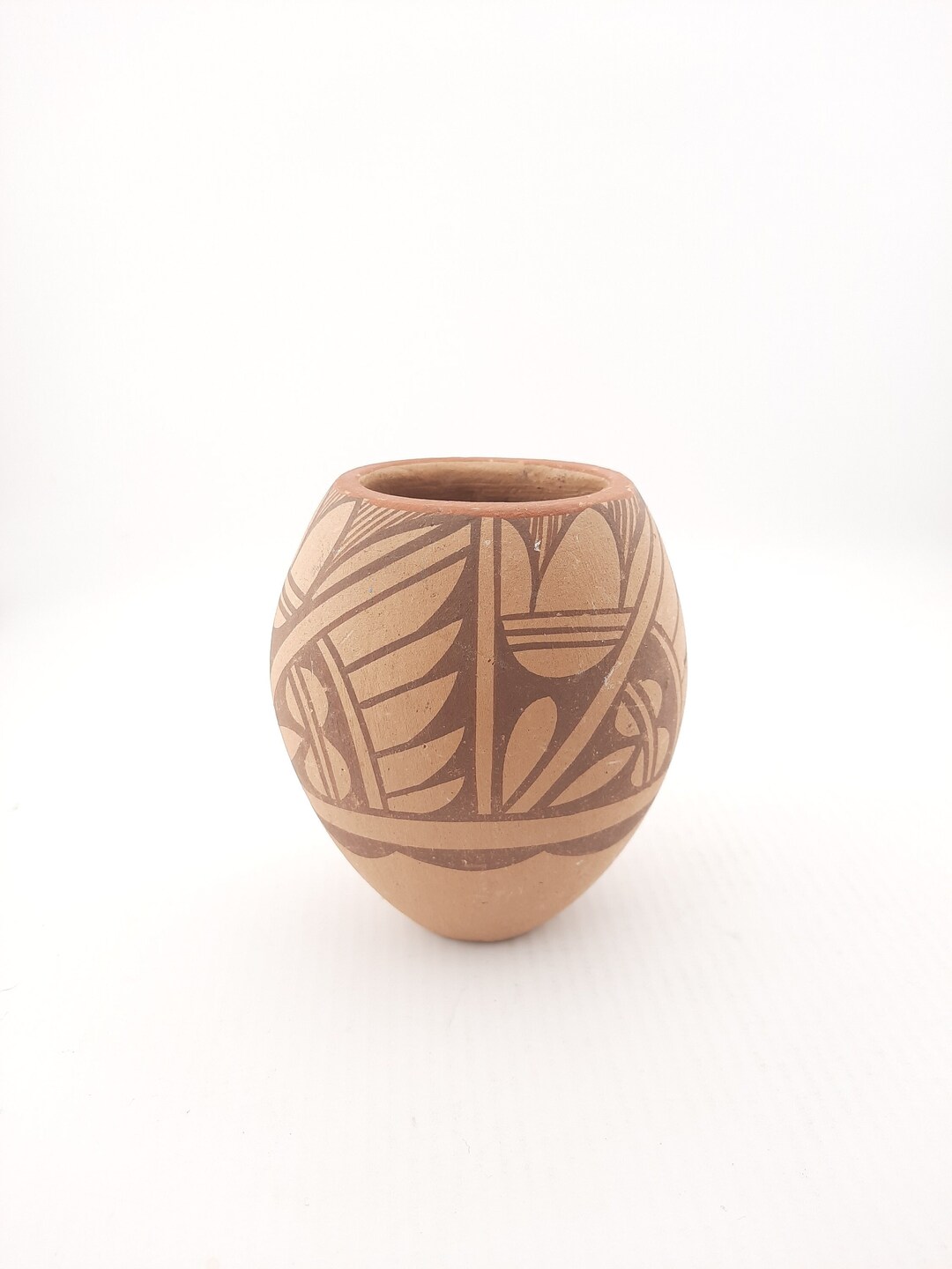 Vintage Jemez Pueblo Clay Pot, Signed M Chinana. Native American Pueblo ...