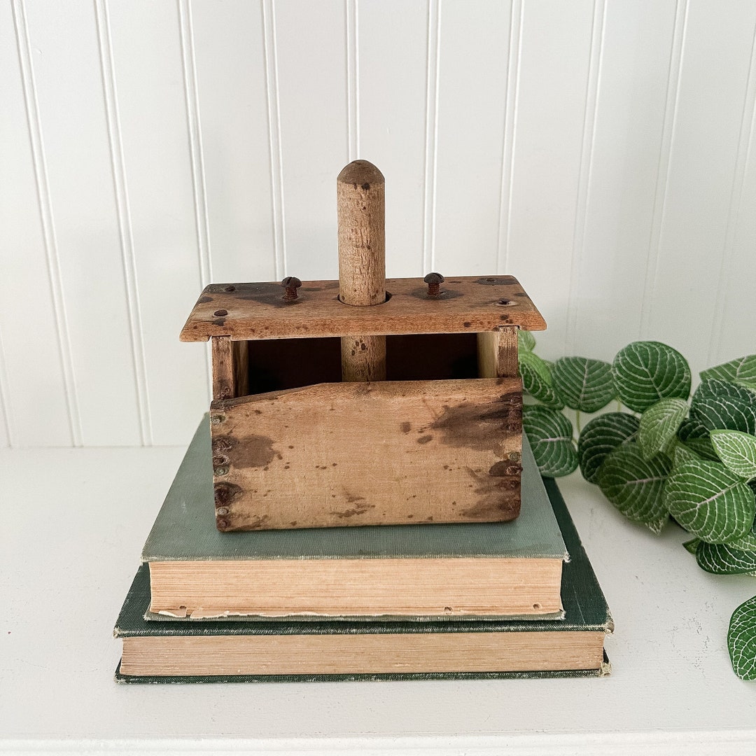 Vintage Wooden Butter Press Farmhouse Kitchenware - Etsy