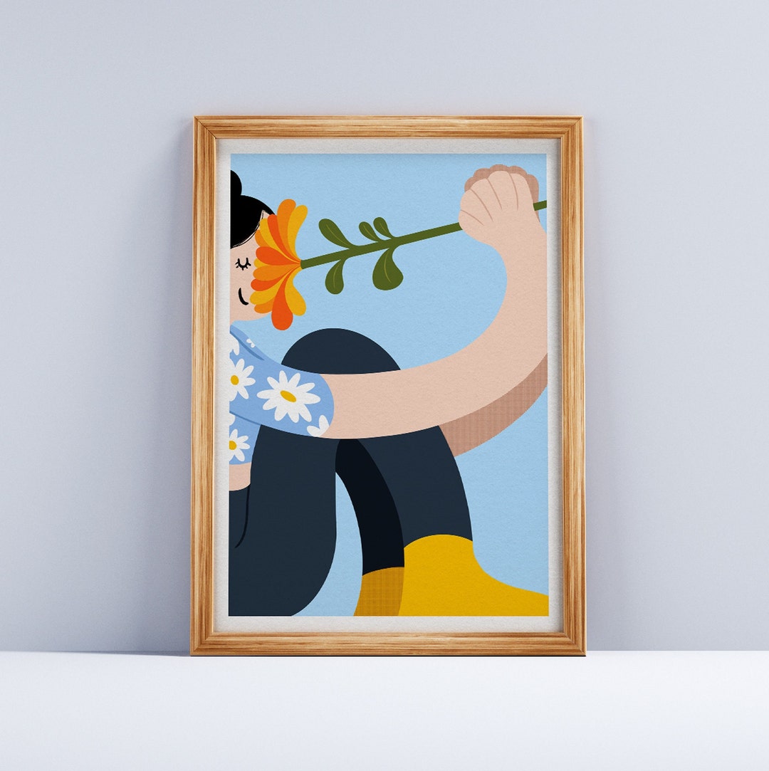 Chilling - A4 Art Print / Portrait / Digital Painting - Etsy