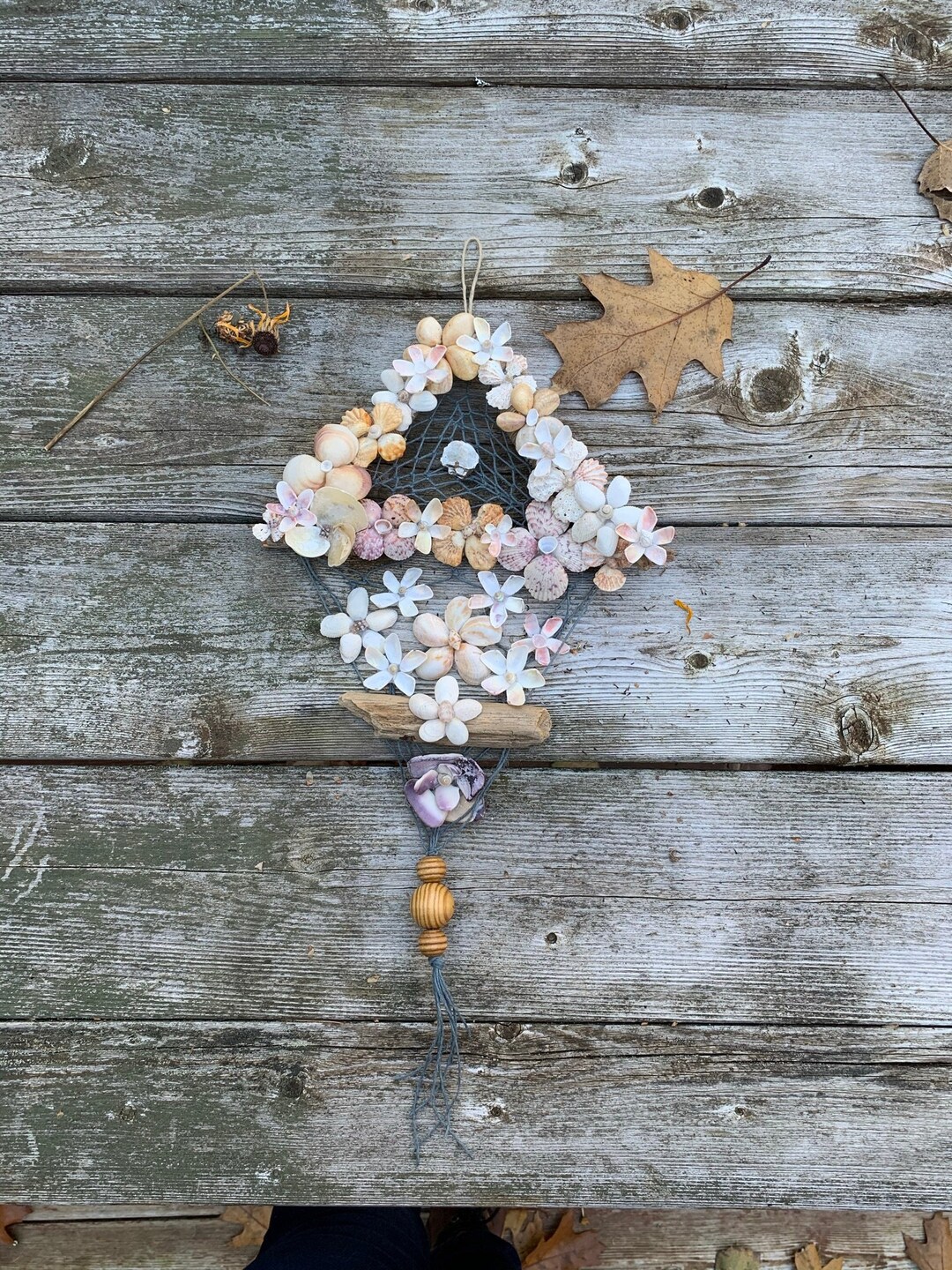 Shell Flower Wall Hanging - Etsy