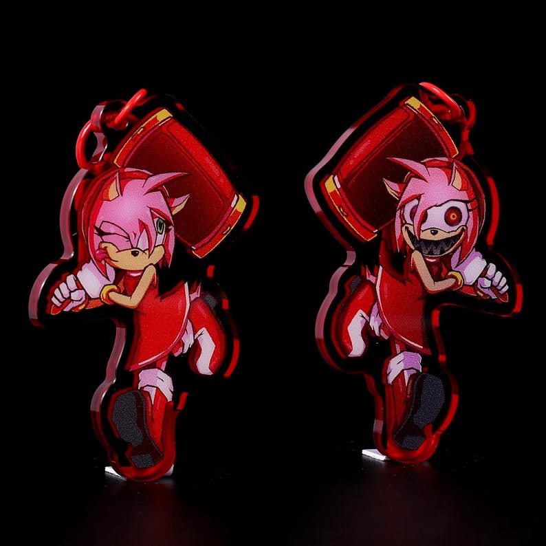 PRE-ORDER | Scary Sonic Charms | Sonic.exe / Possessed Amy / Tails Doll ...