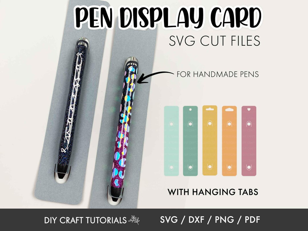 Pen Card Svg, Pen Display Card Svg, Pen Holder SVG, Pen Display Card ...