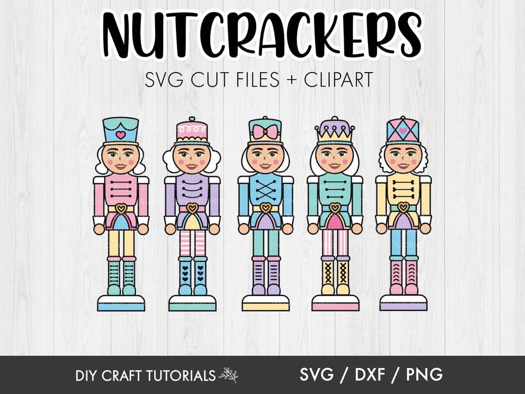 Candyland Christmas Nutcracker SVG Bundle: Pastel Girl Soldiers - Etsy