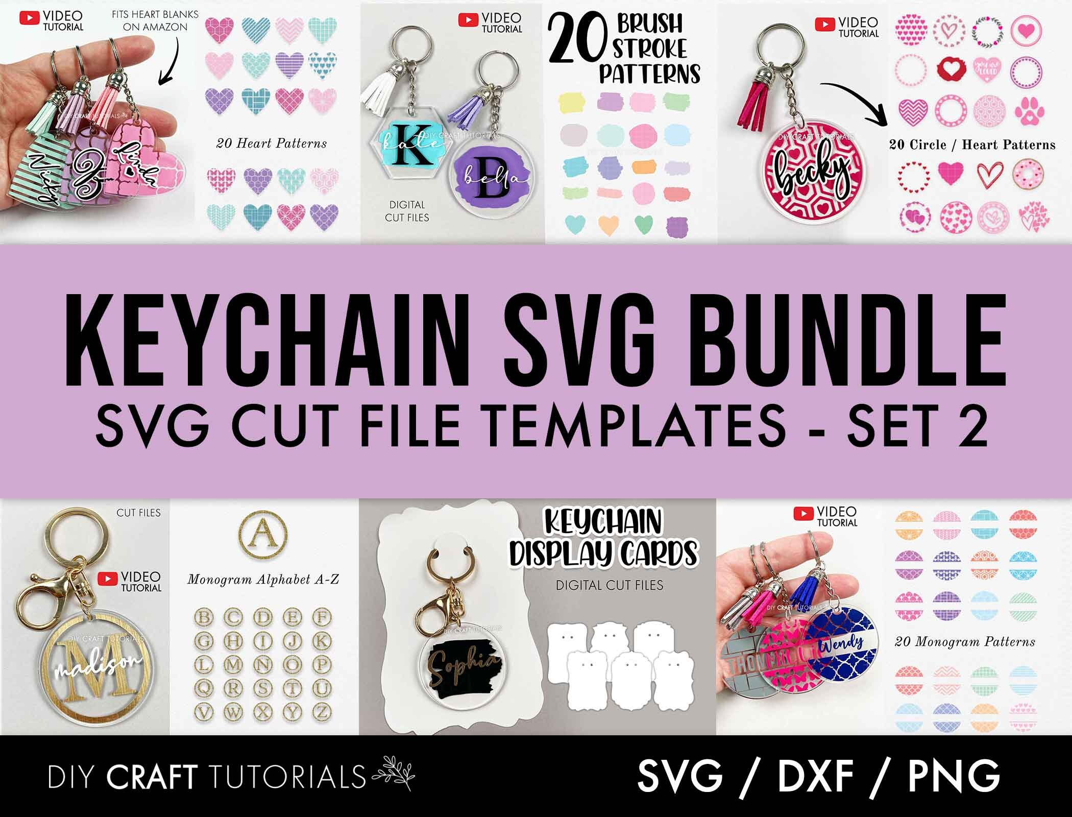 Keychain SVG Bundle Keychain Pattern SVG Keychain Svg - Etsy Canada