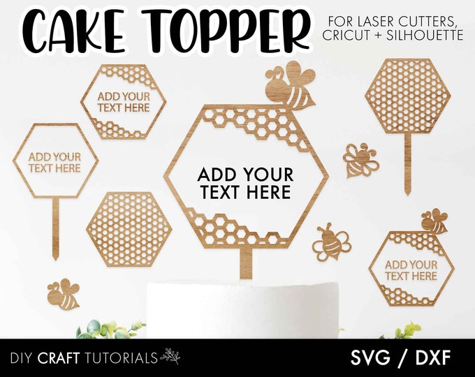One Bee Cake Topper Svg, Studio, Eps,pdf, First Birthday Bee Cutting ...