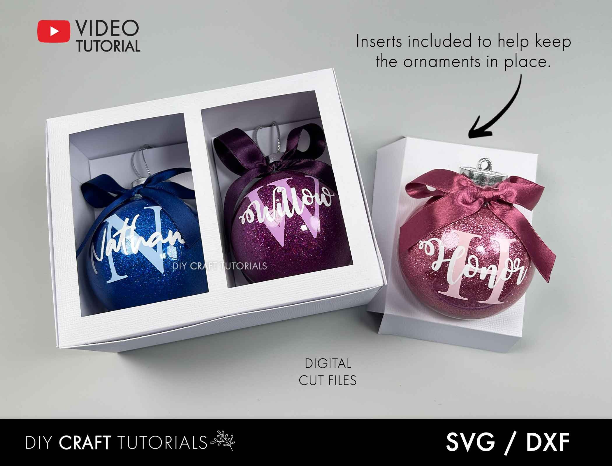 Double Ornament Box SVG Christmas Ornament Gift Box Svg Box - Etsy