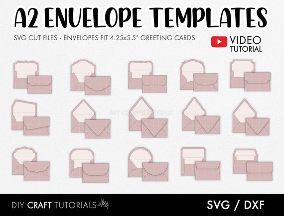 A2 Envelope Template 4.375 X 5.75 in Envelope Template A2 - Etsy Australia