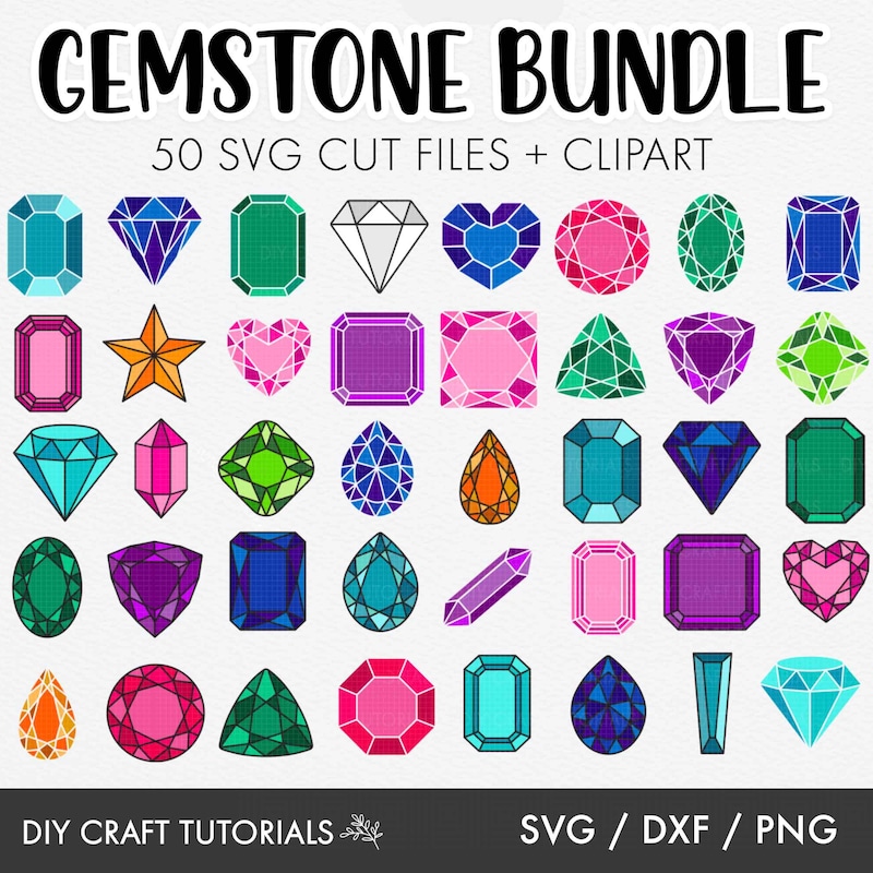 Colorful Jewels Svg - Etsy