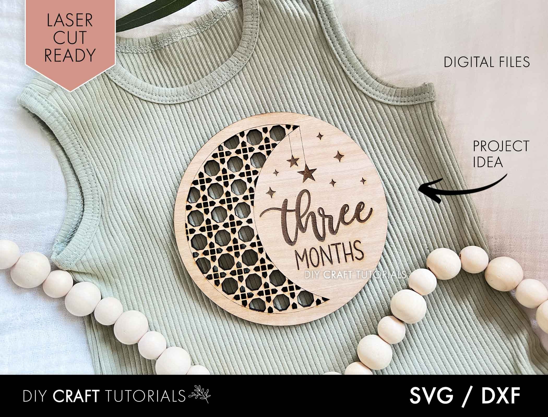 BABY MILESTONE SVG Bundle for Laser Cutters Wooden Baby - Etsy