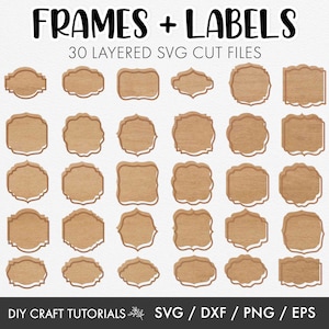 Frames SVG, Labels Svg, Tags Svg, Wavy Shape Svg, Wavy Frame Svg, Laser ...