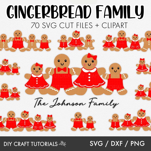 Gingerbread Family - Etsy