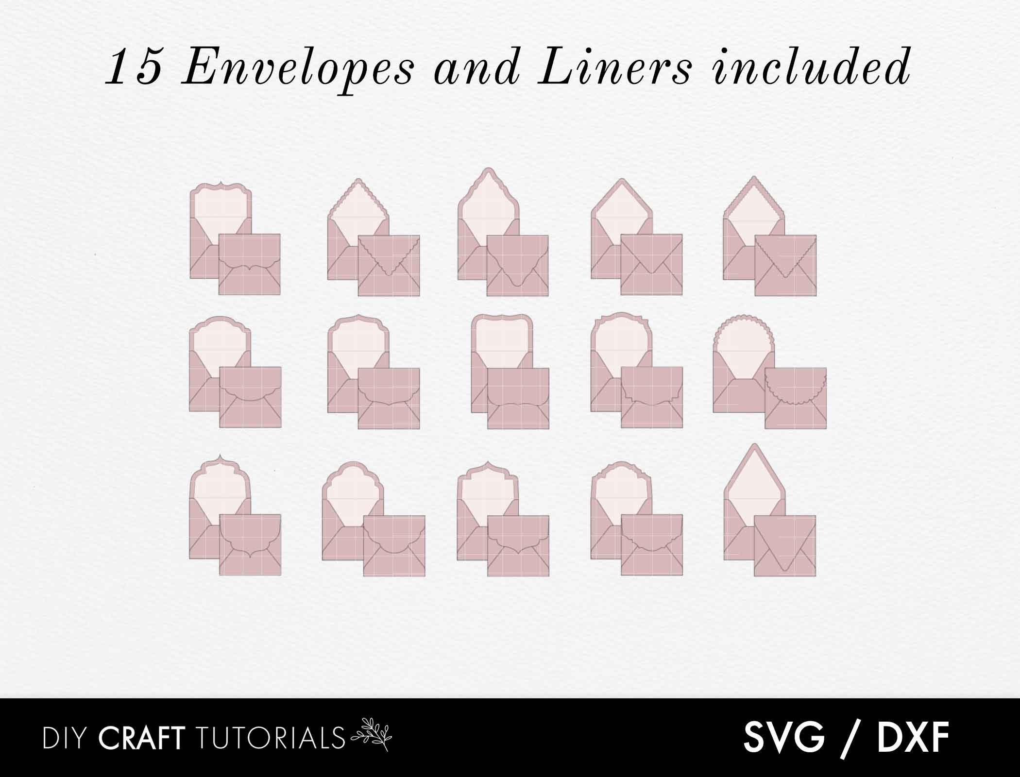 Square Envelope SVG Templates 2 Sizes Envelope Template - Etsy Australia