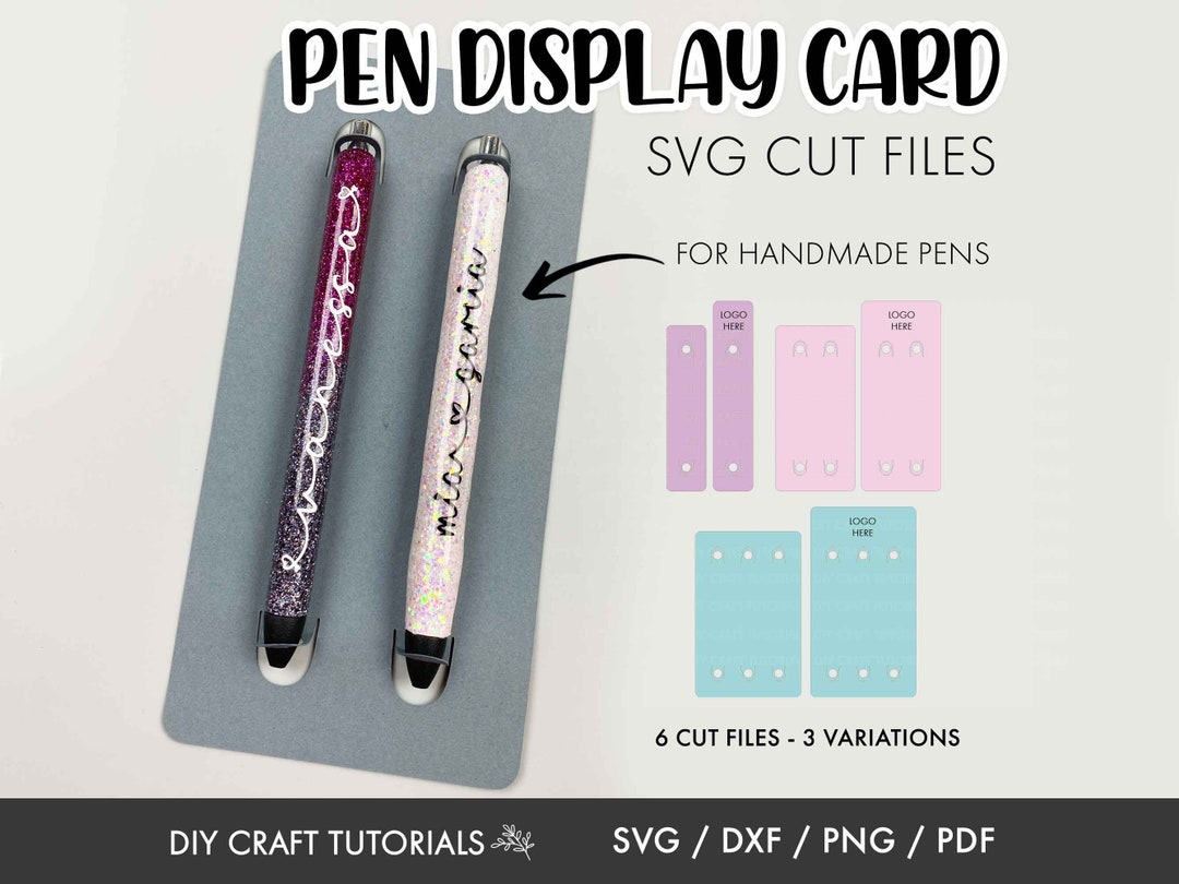 Pen Display Card svg, Pen card svg, Pen Holder SVG, pen display card ...