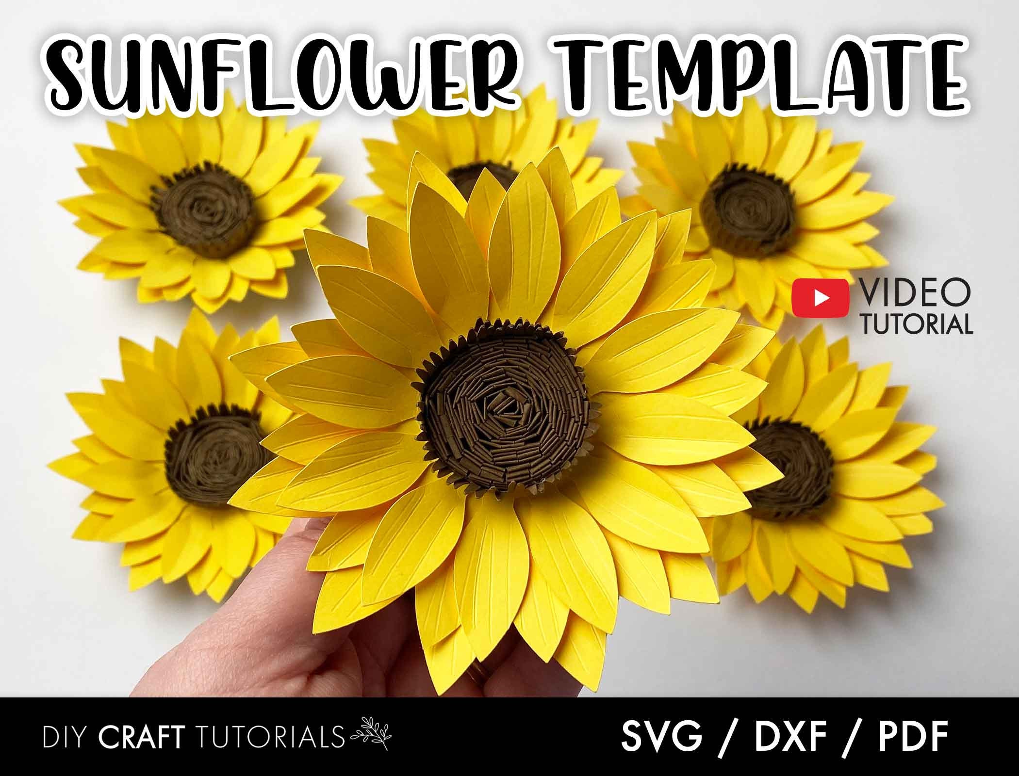 Sunflower SVG Paper Sunflower Svg Sunflower SVG Bundle Svg - Etsy Singapore