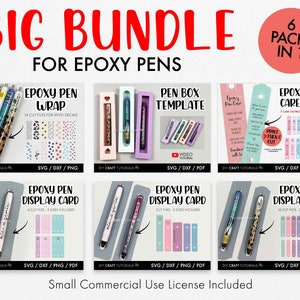 Epoxy Pen SVG BUNDLE Pen Wrap Svg Pen Box Svg Epoxy Pen Box | Etsy