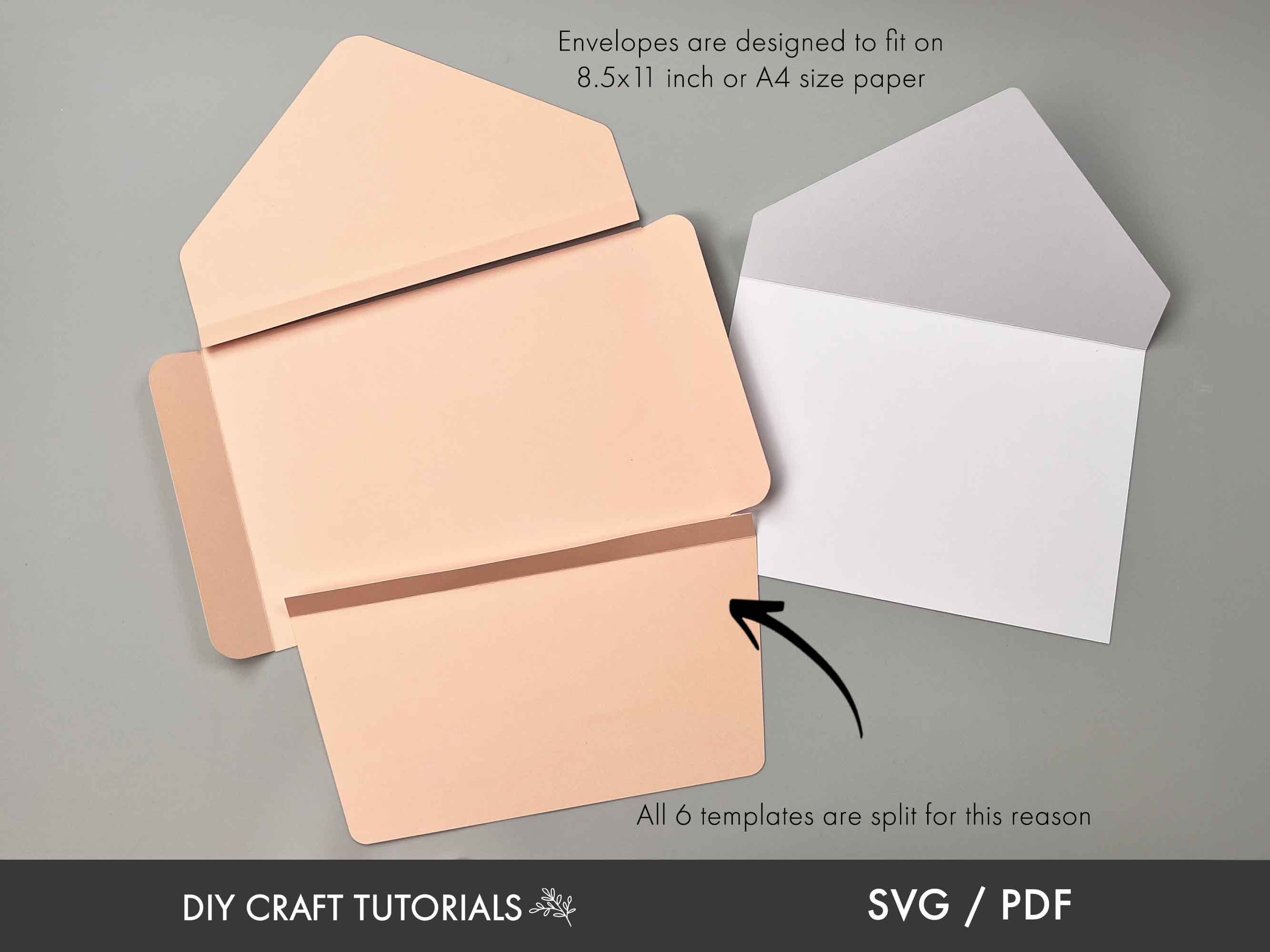 PRINTABLE Euro Flap Envelope Template, Printable Envelope, Envelope ...