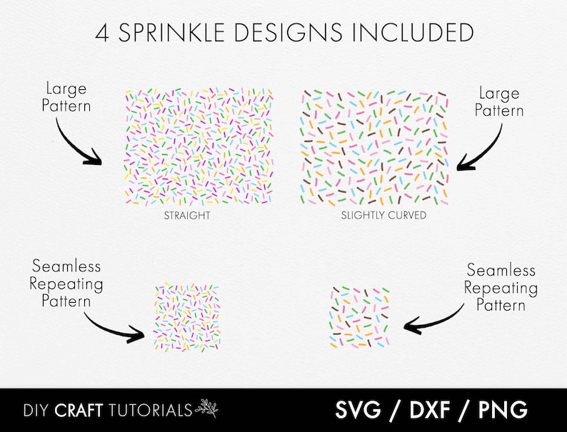 Sprinkles Svg Sprinkles Pattern Svg Donuts Svg Confetti - Etsy