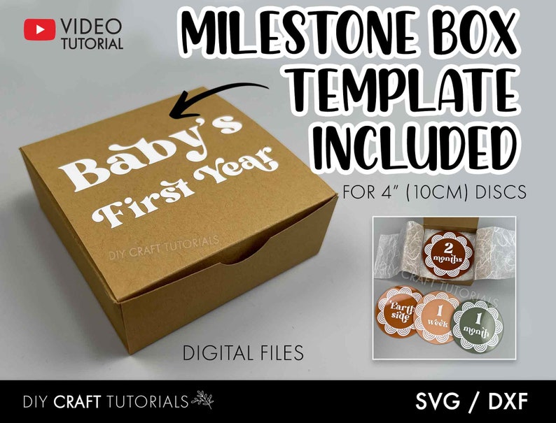 Baby Milestone Discs SVG Bundle: 20 Designs + Bonus Box - Etsy