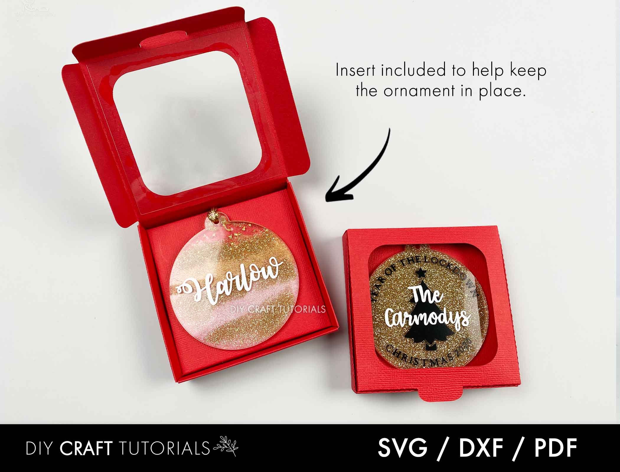 Acrylic Ornament Gift Box Svg Gift Box Svg Christmas - Etsy