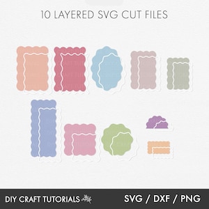 Wavy Invitation Svg, Wavy Shape Svg, Wavy Frame Svg, Wave Svg, Wavy ...