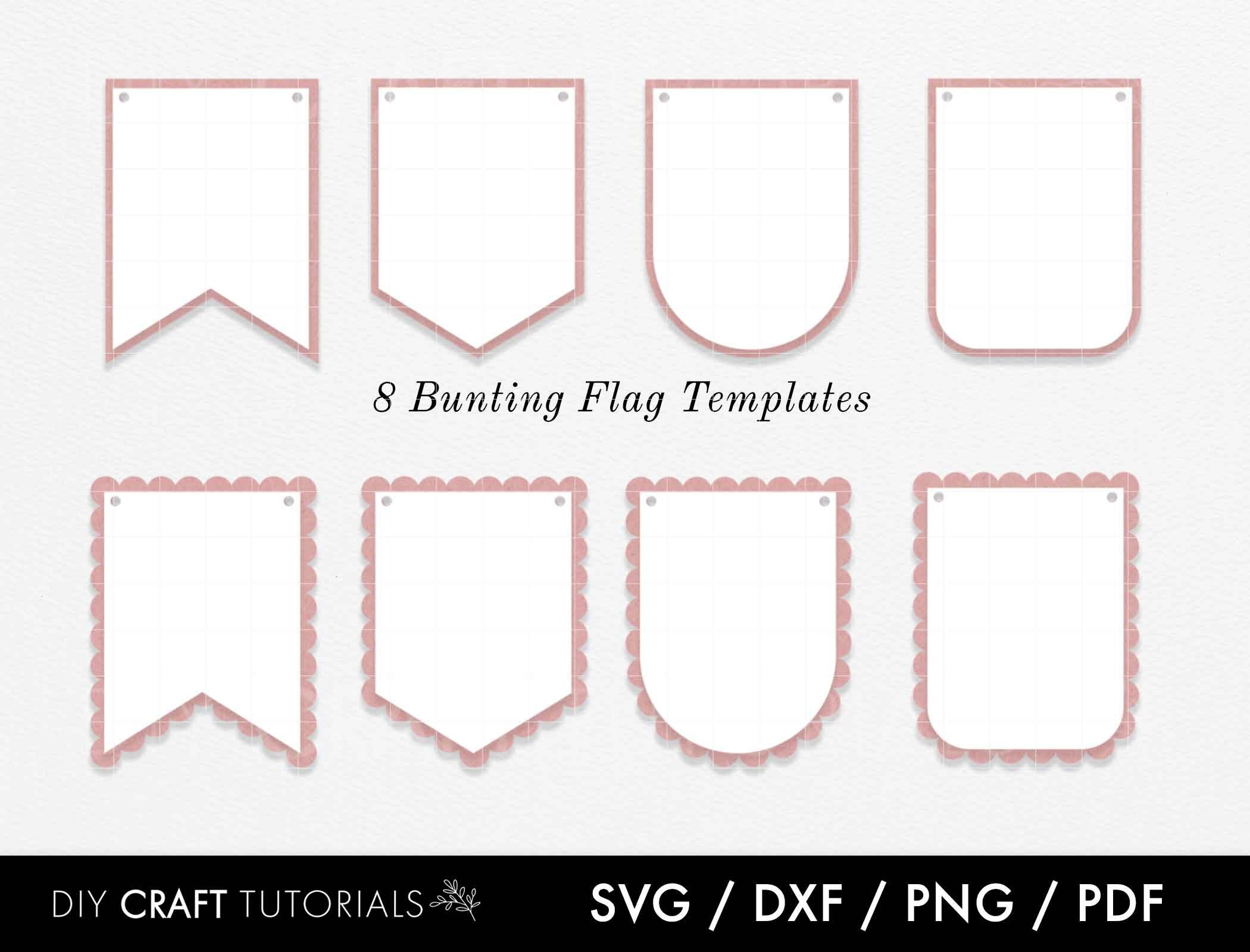 Bunting Svg Scalloped Banner Svg Bunting Flag Svg Dxf Png Etsy de