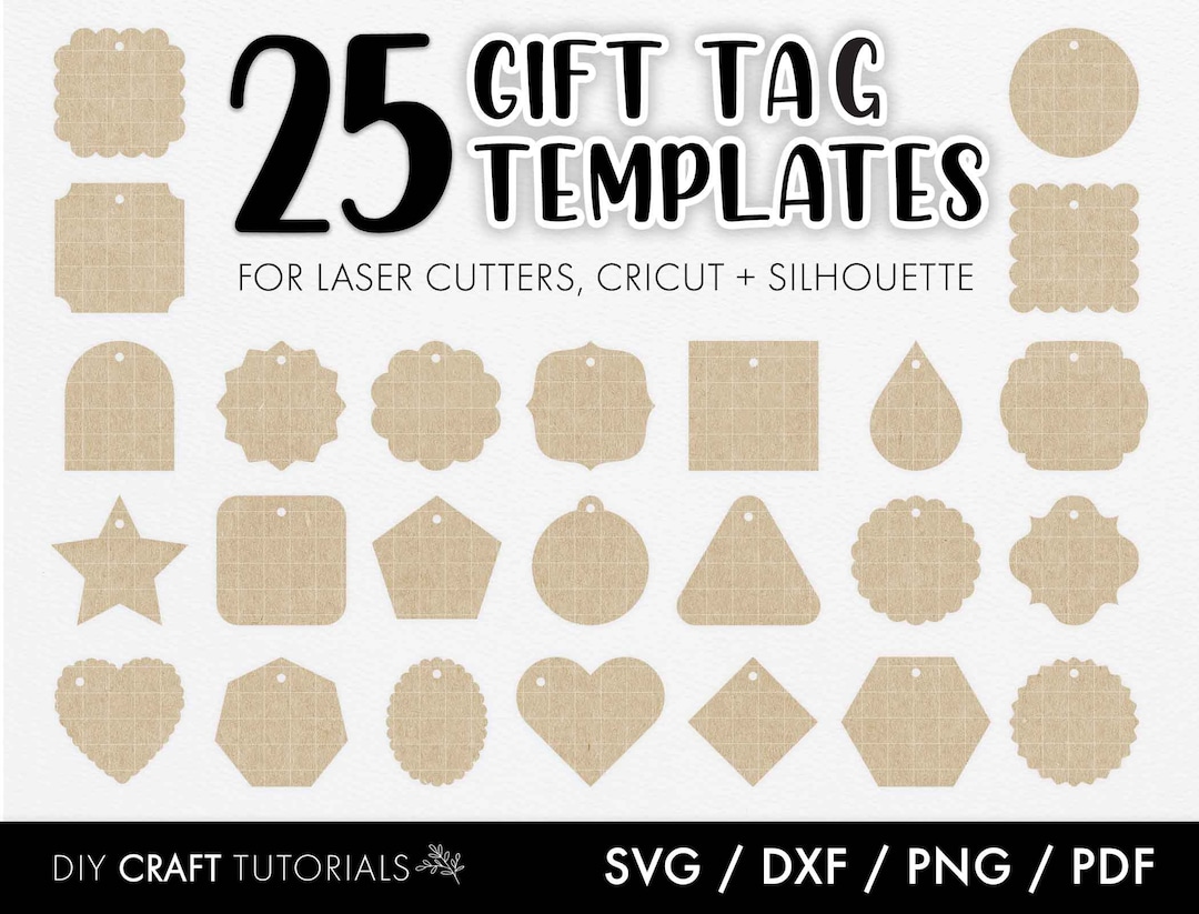 Small Gift Tag SVG, Gift Tags Svg, Svg Files for Cricut, Glowforge Svg ...