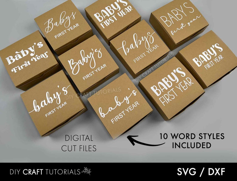 Milestone Box Template: SVG, DXF Files for Baby Discs - Etsy