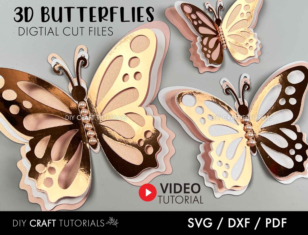3D Butterfly Svg Layered Butterfly Svg Svg Bundle Butterfly - Etsy Hong ...