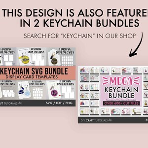 Double Keychain Display Card SVG: Packaging Template (4x6") - Etsy
