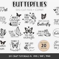 Butterfly Svg Bundle, Butterfly Quotes Svg, Butterfly Svg, Butterfly ...