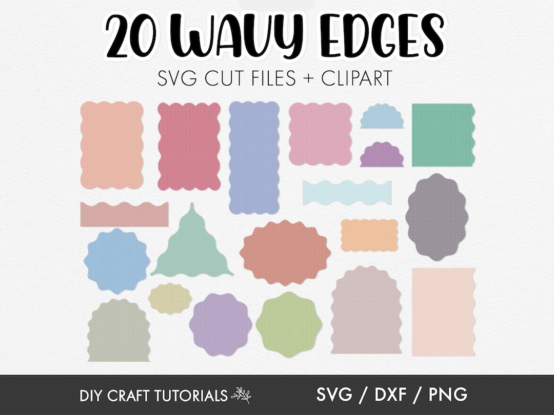 Wavy Edge Svg, Wavy Invitation Svg, Wavy Shape Svg, Wavy Frame Svg ...