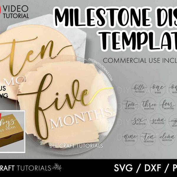 Milestone Svg - Etsy