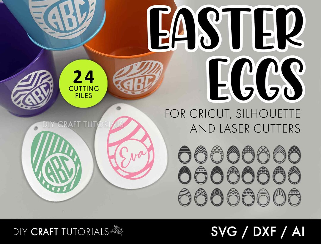 Easter Bucket Svg, Easter Basket Tags, Easter Egg Svg, Easter Svg ...